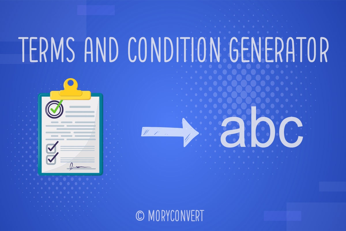 Creating a Terms and Condition Policy | MoryConvert